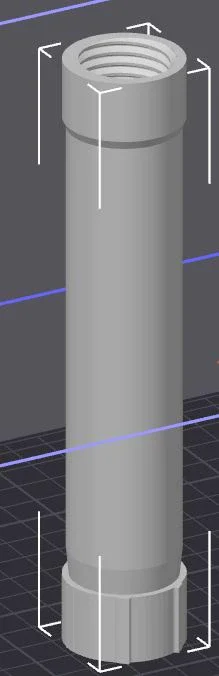 Details - FLO-22 3/4x16 Body - GunCAD Index